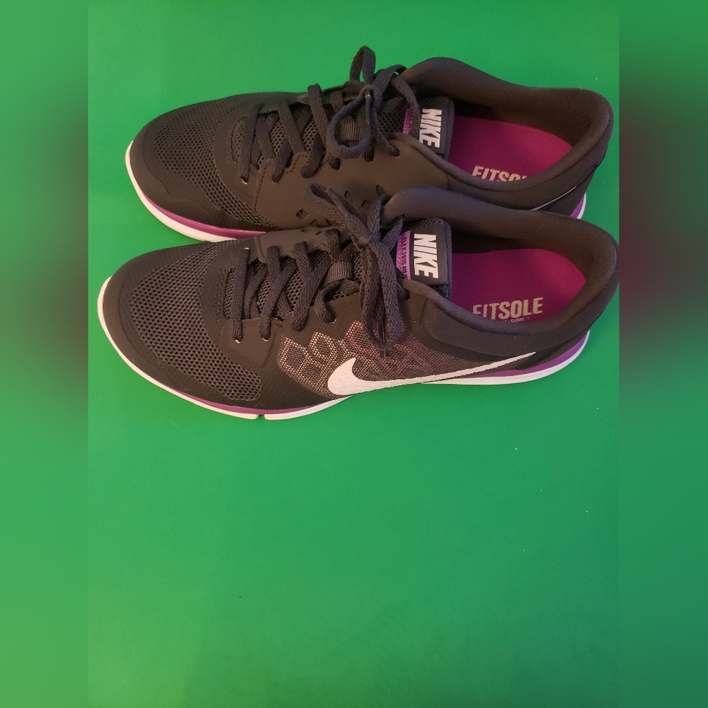 Nike Flex Running Women Sneakers Black And Purple Col… - Gem